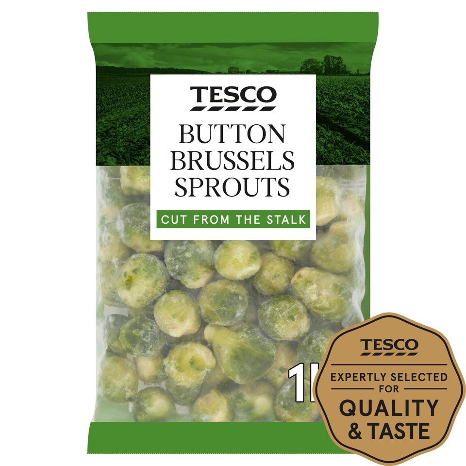 Tesco Frozen Button Brussels Sprouts 1Kg - Tesco Groceries