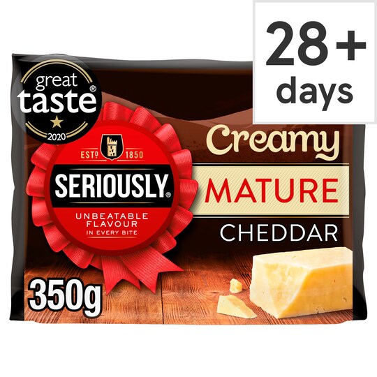 Seriously Strong Mature Cheddar 350G - Tesco Groceries