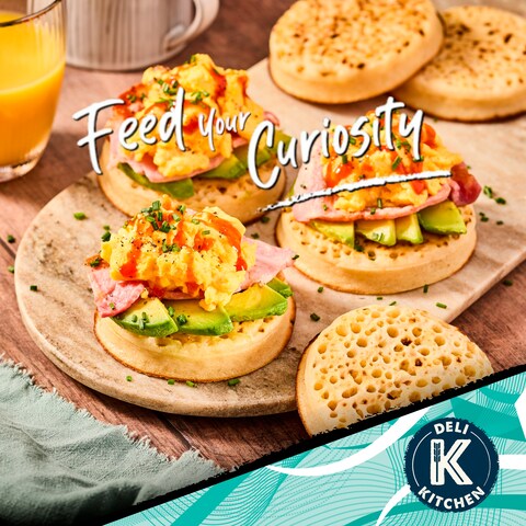 Deli Kitchen Protein Crumpets 4 Pack - Tesco Groceries