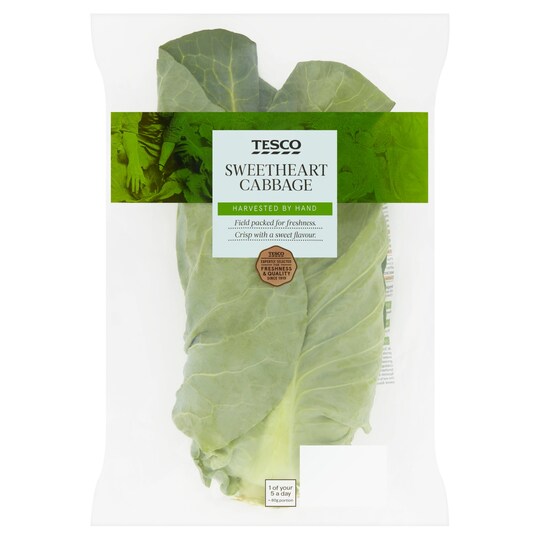 Tesco Sweet Heart Cabbage Each Class 1 - Tesco Groceries