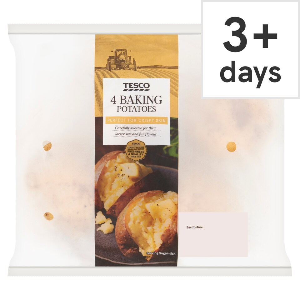 Tesco Baking Potatoes 4 Pack - Tesco Groceries