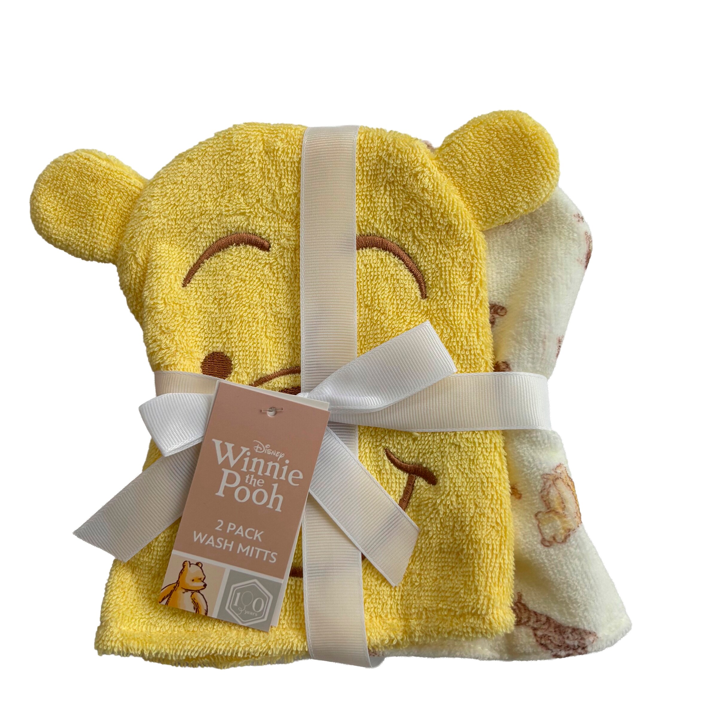 DISNEY - Winnie the Pooh Wash Mitts 2 pack - Tesco Groceries