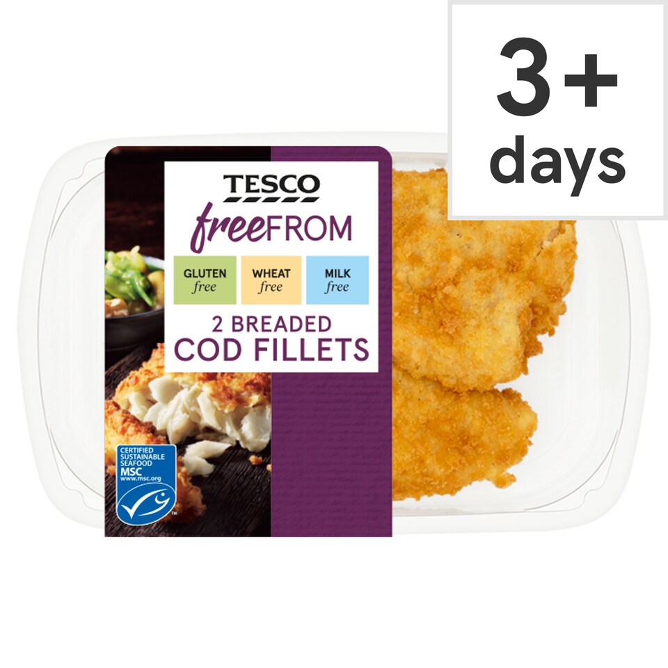 Tesco Free From 2 Breaded Cod 300G - Tesco Groceries