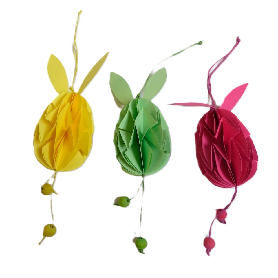 Bayswood Paper Egg Bunny Hanging Decs - Tesco Groceries