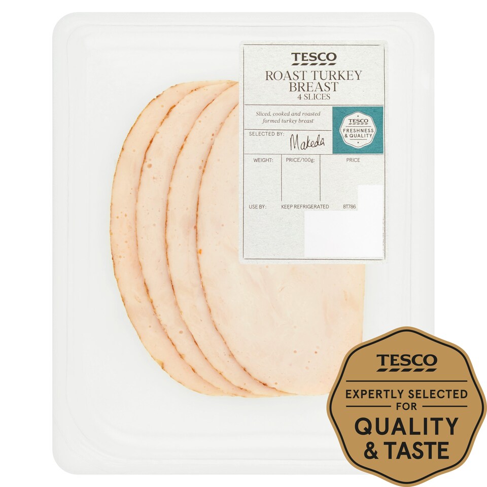 From The Deli Roast Turkey 4 Slices - Tesco Groceries