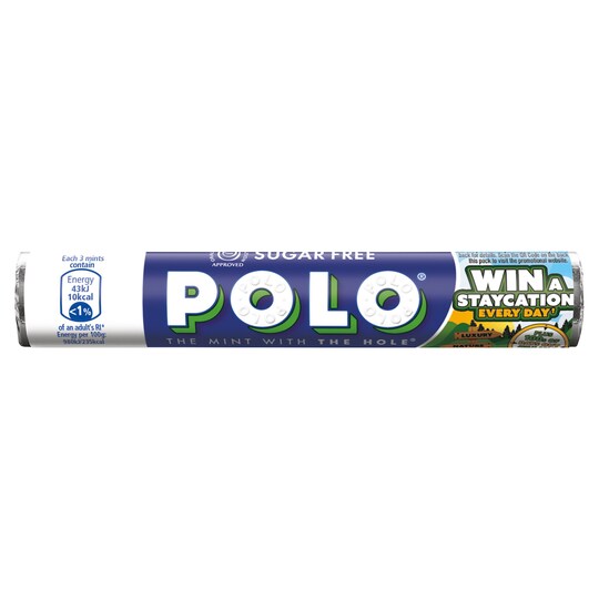 Polo Sugar Free Mints Roll 33.4G (C) - Tesco Groceries
