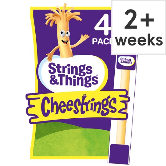 Cheestrings Cheddar 4 Pack 80G - Tesco Groceries