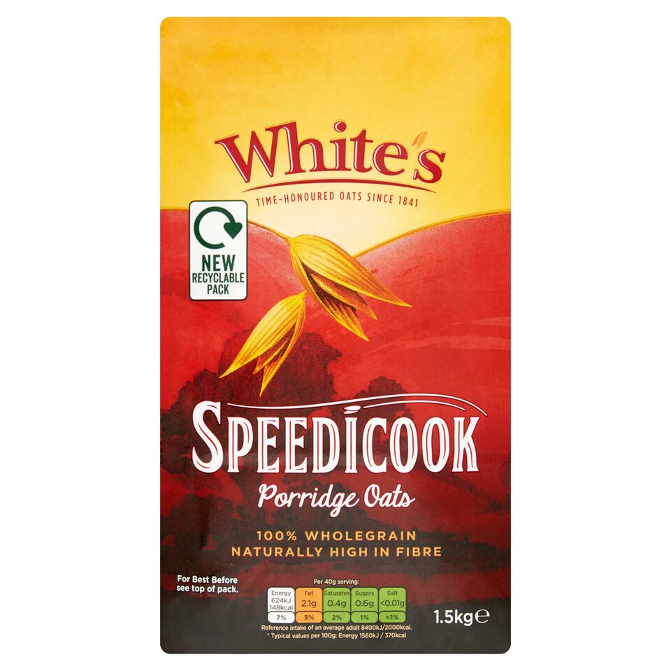Whites Speedicook Oats Porridge 1.5Kg - Tesco Groceries
