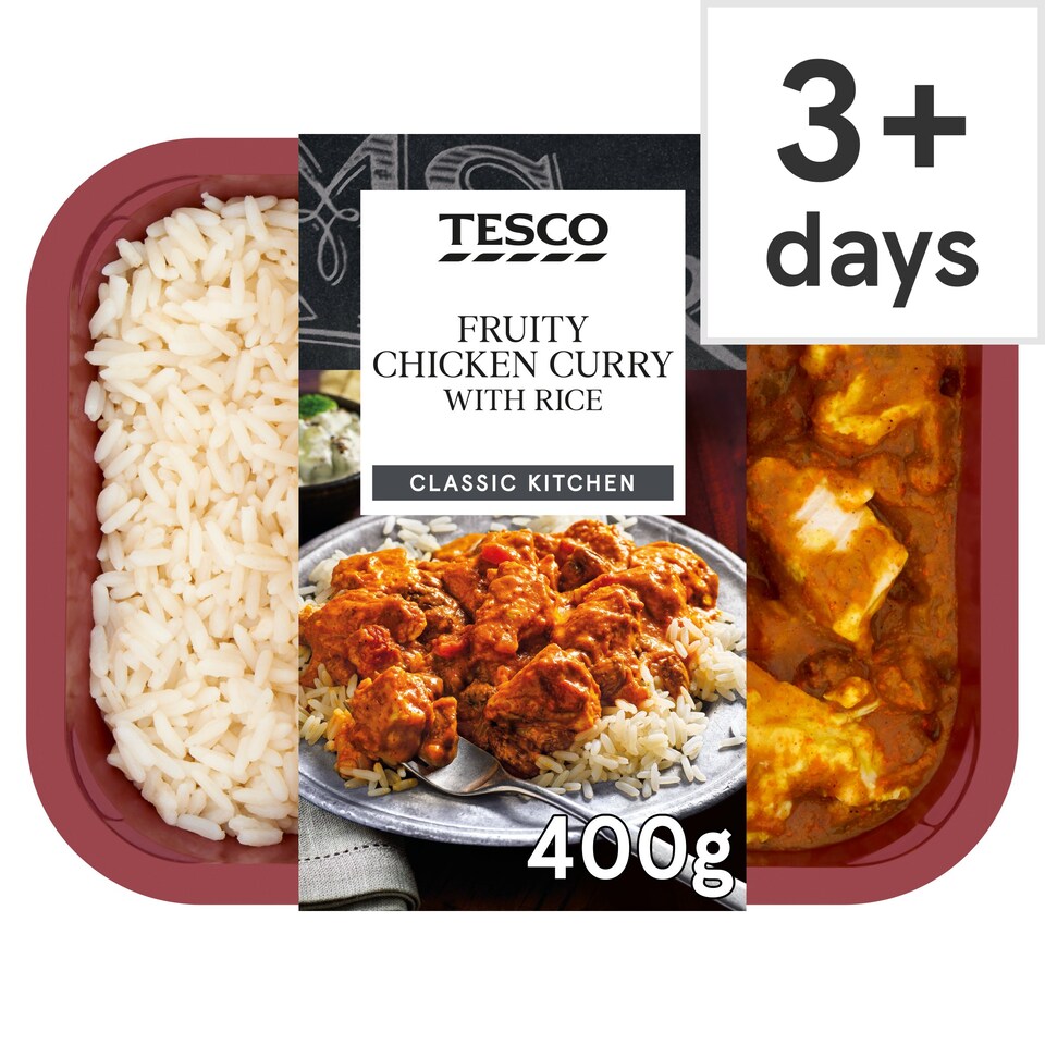 Tesco Fruity Chicken Curry & Rice 400G - Tesco Groceries