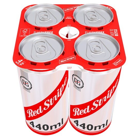Red Stripe Can 4X440ml - Tesco Groceries