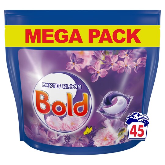 Bold All In One Washing Pods Exotic Bloom 45 Wash 1048 5G Tesco Groceries bold-all-in-one-washing-pods-exotic-bloom-45-wash-1048-5g-tesco-groceries