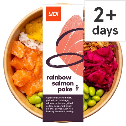 Yo! Rainbow Salmon Poke 283G - Tesco Groceries