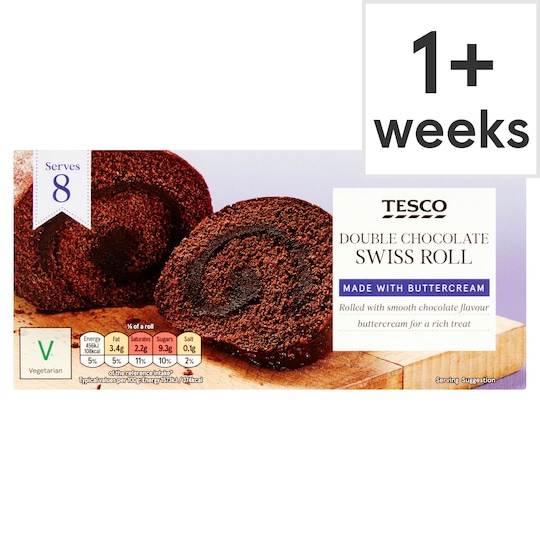 Tesco Double Chocolate Swiss Roll - Tesco Groceries