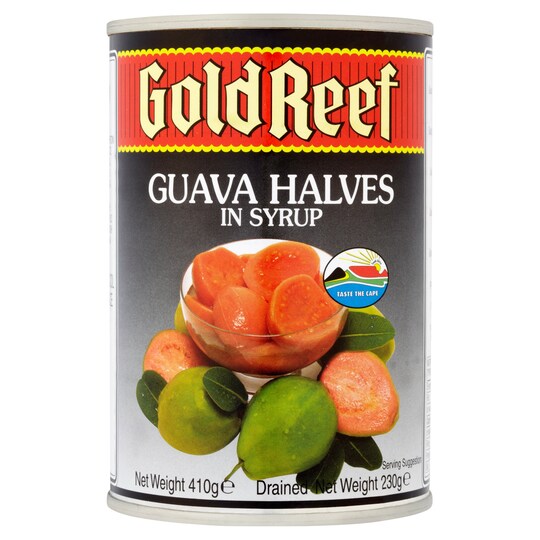 GOLDREEF GUAVA HALVES IN SYRUP 410G - Tesco Groceries