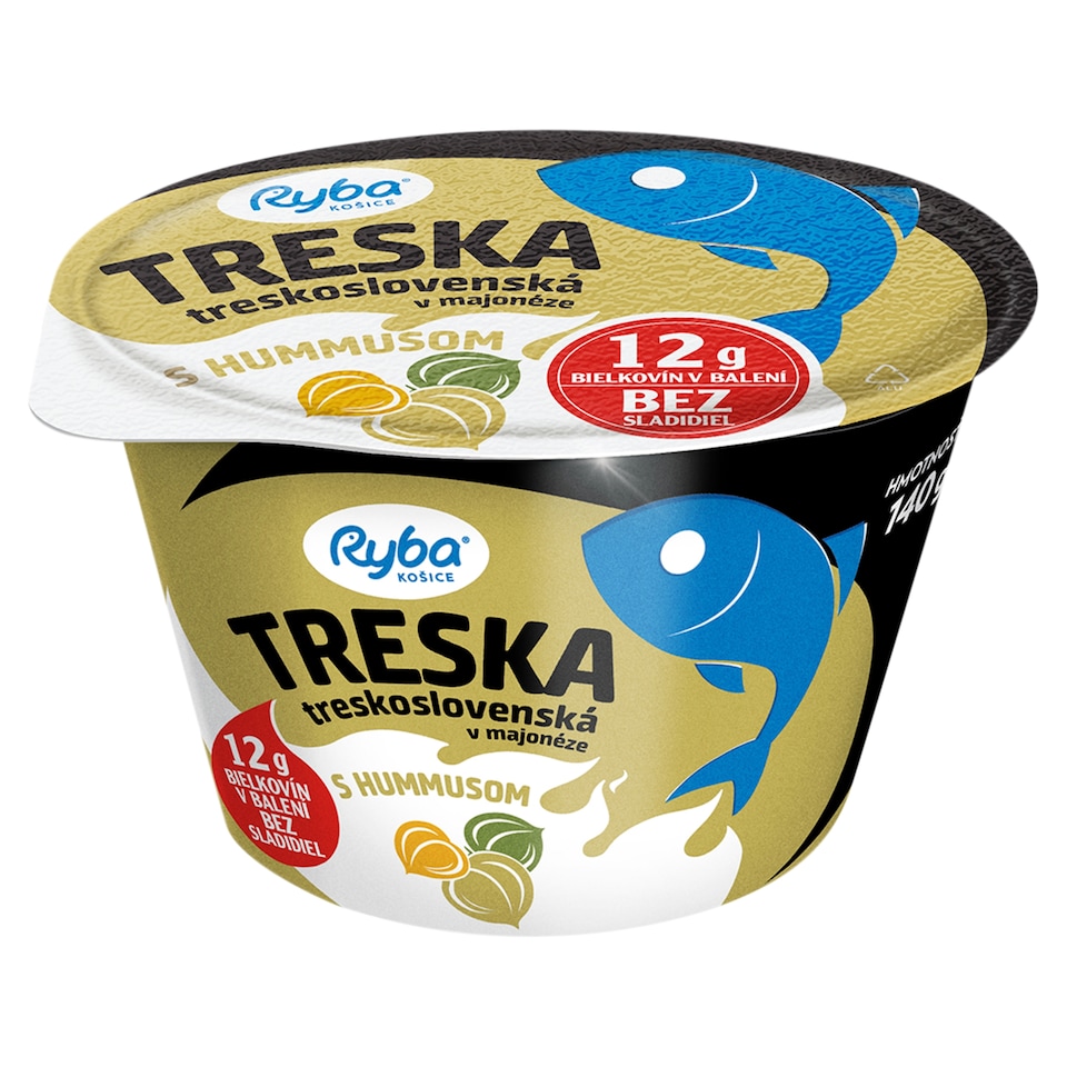 Ryba Košice Treska treskoslovenská v majonéze s hummusom 140 g - Tesco ...