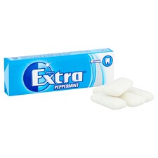 Extra Peppermint Gum 10 Pieces - Tesco Groceries