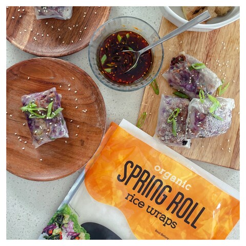 Ocean's Halo Organic Spring Roll Rice Wraps 12 Pack 120g - Tesco Groceries