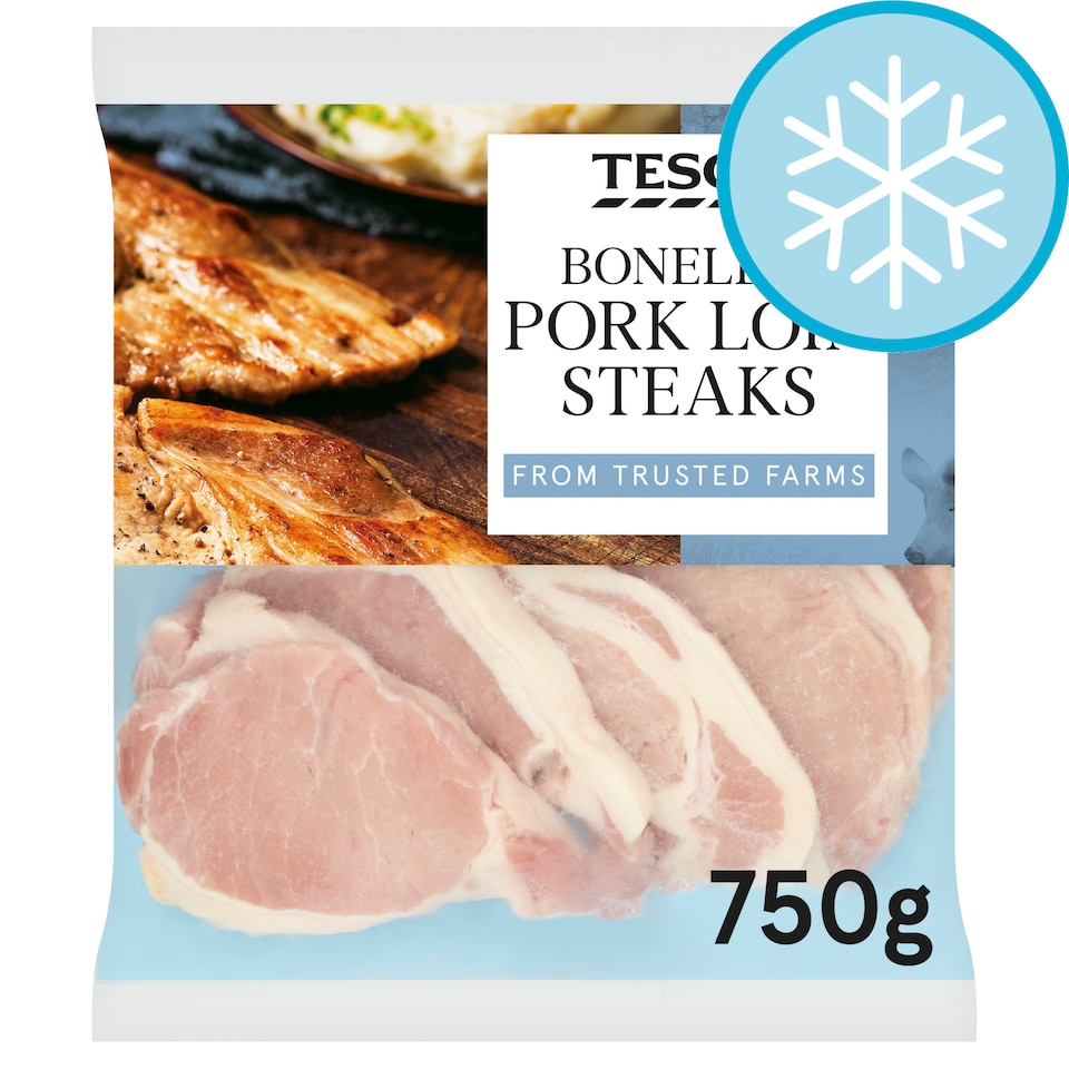 Tesco Boneless Pork Loin Steaks 750G - Tesco Groceries