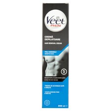 Veet Men Hair Removal Cream For Sensitive Skin 200 ml - Tesco Groceries