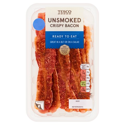 Tesco Unsmoked Crispy Bacon 50g - Tesco Groceries