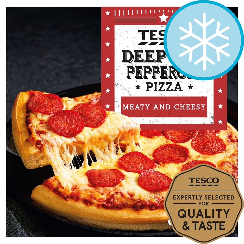 Tesco Deep Pan Pepperoni Pizza 381G - Tesco Groceries