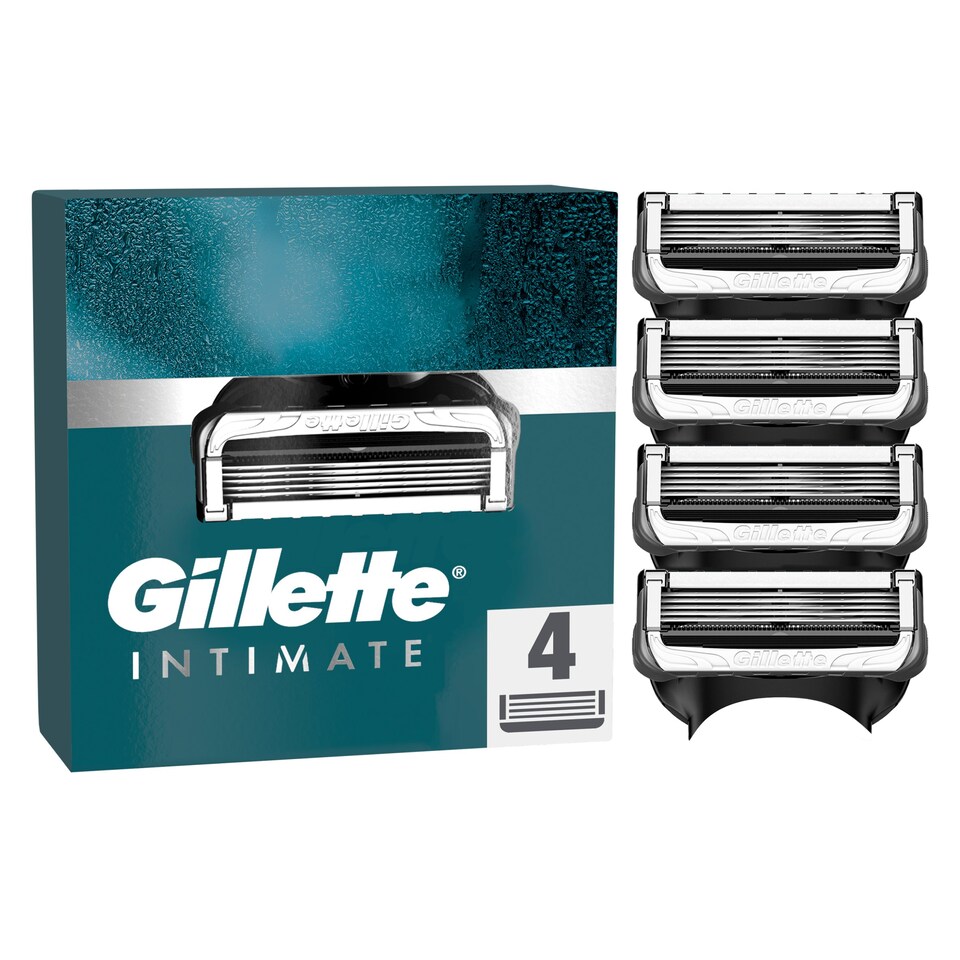 Gillette Intimate Hair Razor Cartridges 4 Pack - Tesco Groceries
