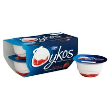 Danone Oykos Greek Style Yogurt Strawberry 4X110g - Tesco Groceries