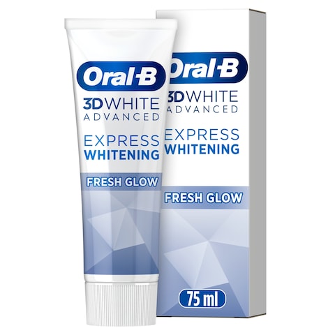 Oral-B 3D White Fresh Glow Icy Mint Toothpaste 75Ml - Tesco Groceries