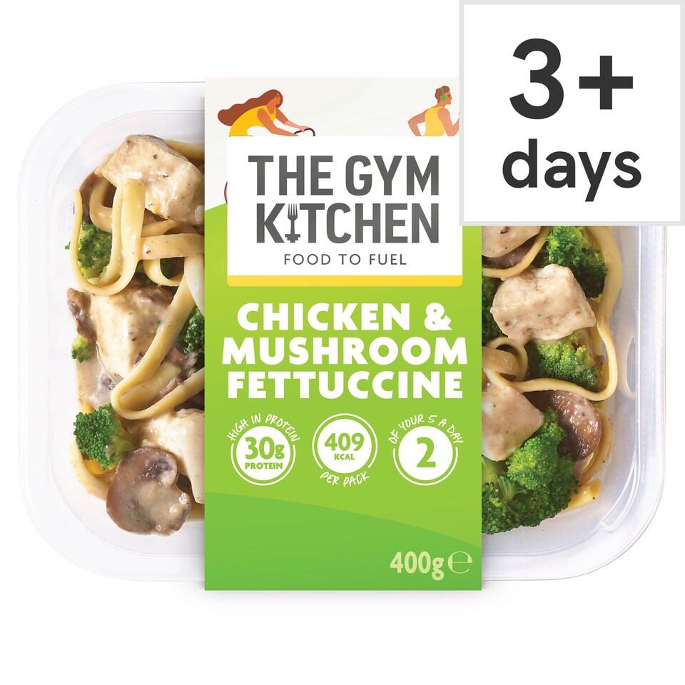 The Gym Kitchen Chicken & Mushroom Fettuccine 400g - Tesco Groceries
