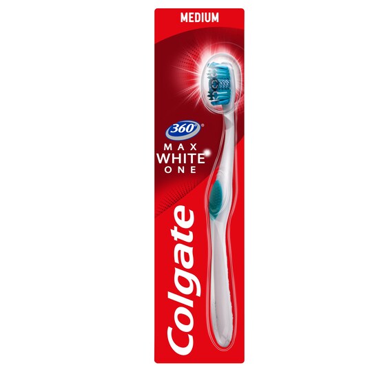 Colgate 360 Max White One Toothbrush Medium - Tesco Groceries
