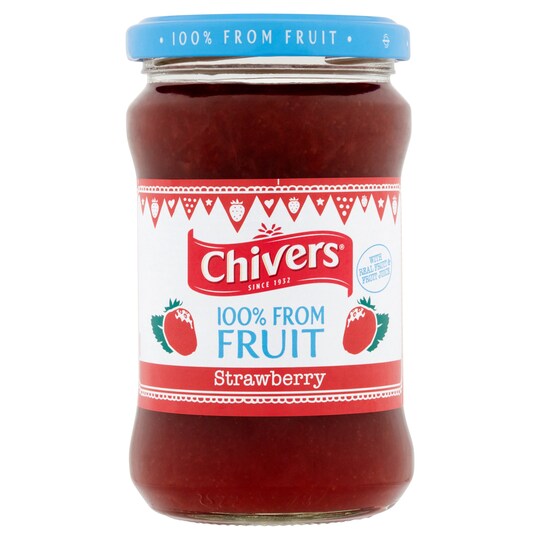 Chivers Strawbry 100% From Fruit Jam 300G - Tesco Groceries