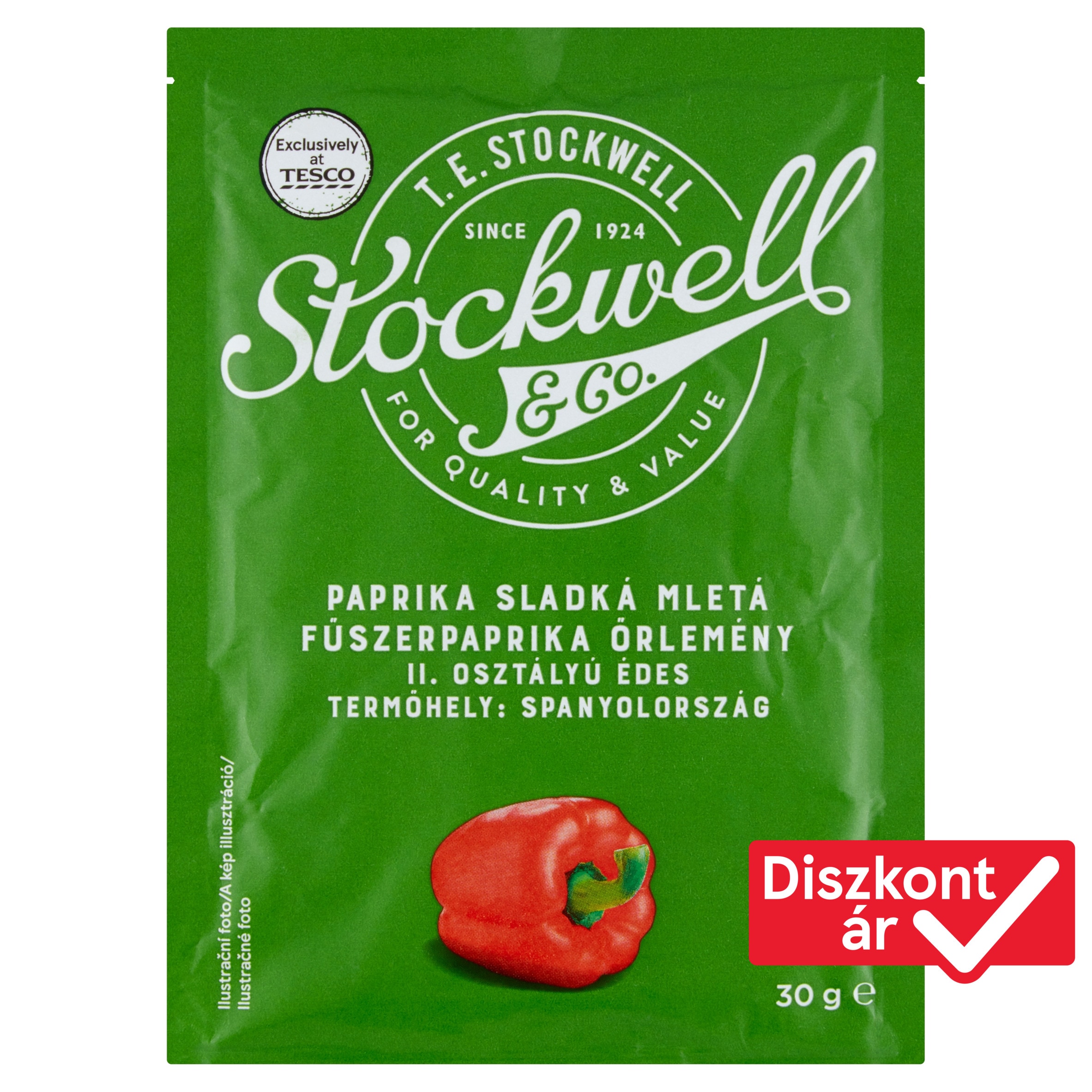 Stockwell & Co. II. osztályú édes f&szerpaprika &rlemény 30 g - Tesco ...