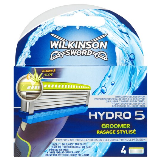 Wilkinson Sword Hydro Groomer Razor Blades 4 Pack - Tesco Groceries