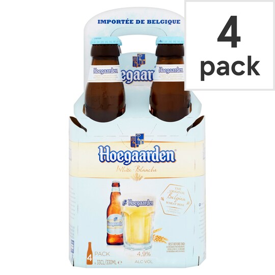 Hoegaarden White Beer 4X330 Ml Bottles - Tesco Groceries