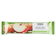 Tesco Muesli Bar with Apple Pieces 30 g - Tesco Groceries
