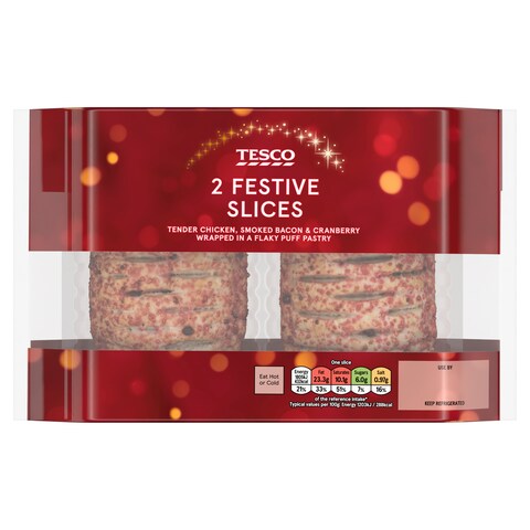 Tesco 2 Festive Slice 300g - Tesco Groceries