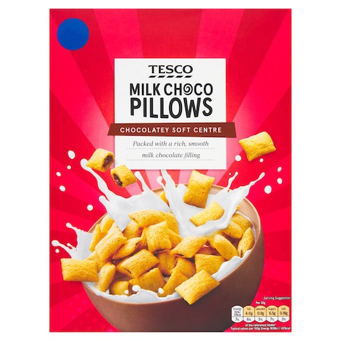 Tesco Milk Choco Pillows Cereal 375g - Tesco Groceries