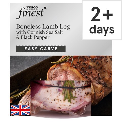 Tesco Finest Boneless Lamb Leg With Cornish Sea Salt & Black Pepper ...