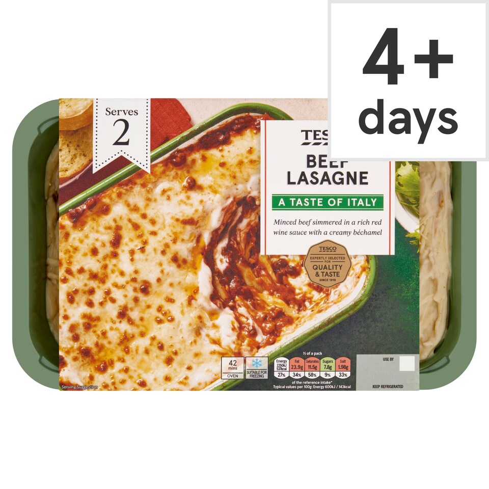 Tesco Beef Lasagne 750G - Tesco Groceries