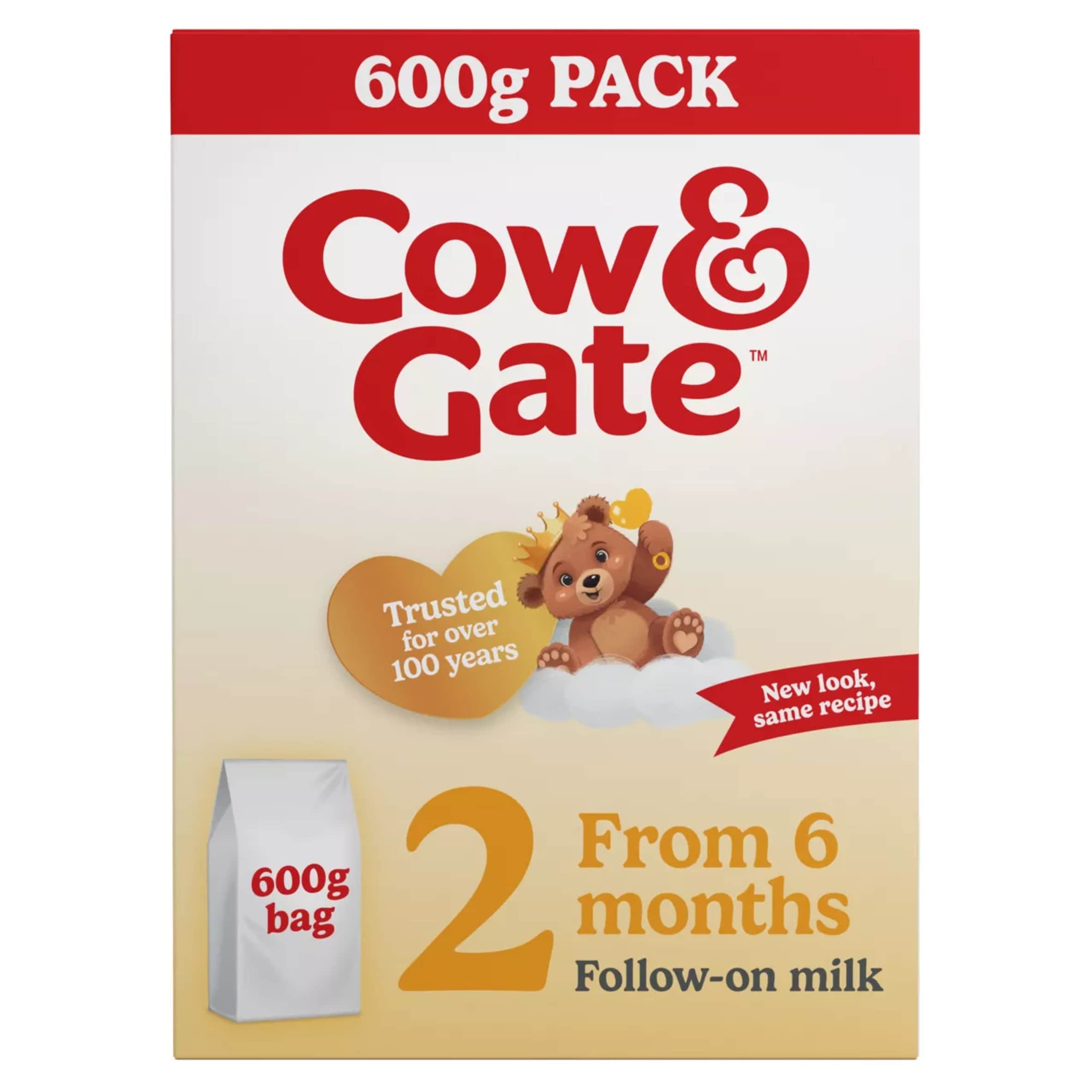 Cow & Gate 2 Follow On Baby Milk Formula Powder 6-12 Months 600g ...