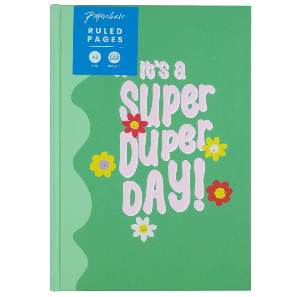 Paperchase Retro Doodle A5 Notebook - Tesco Groceries