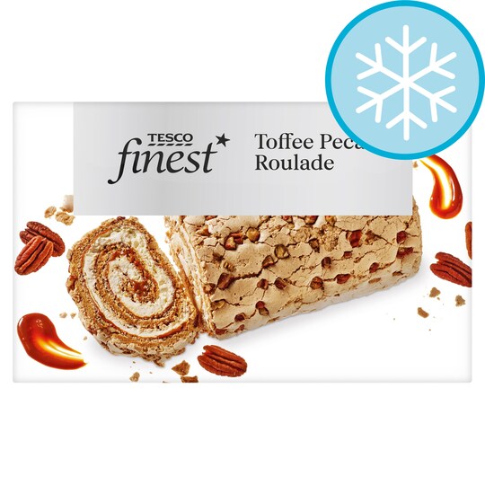 Tesco Finest Toffee Pecan Roulade 420G - Tesco Groceries