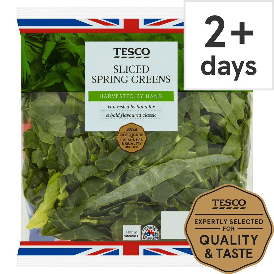 Tesco Sliced Greens 300G - Tesco Groceries