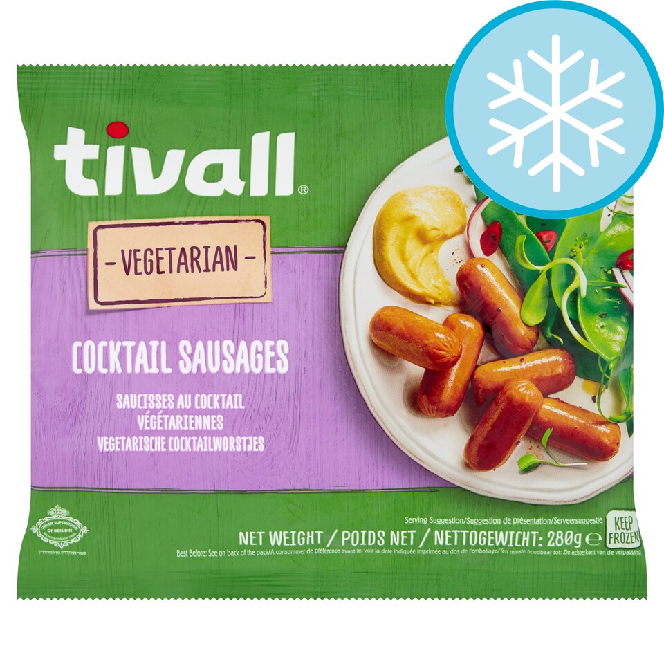 Tivall Vegetarian Cocktail Sausage 280G - Tesco Groceries