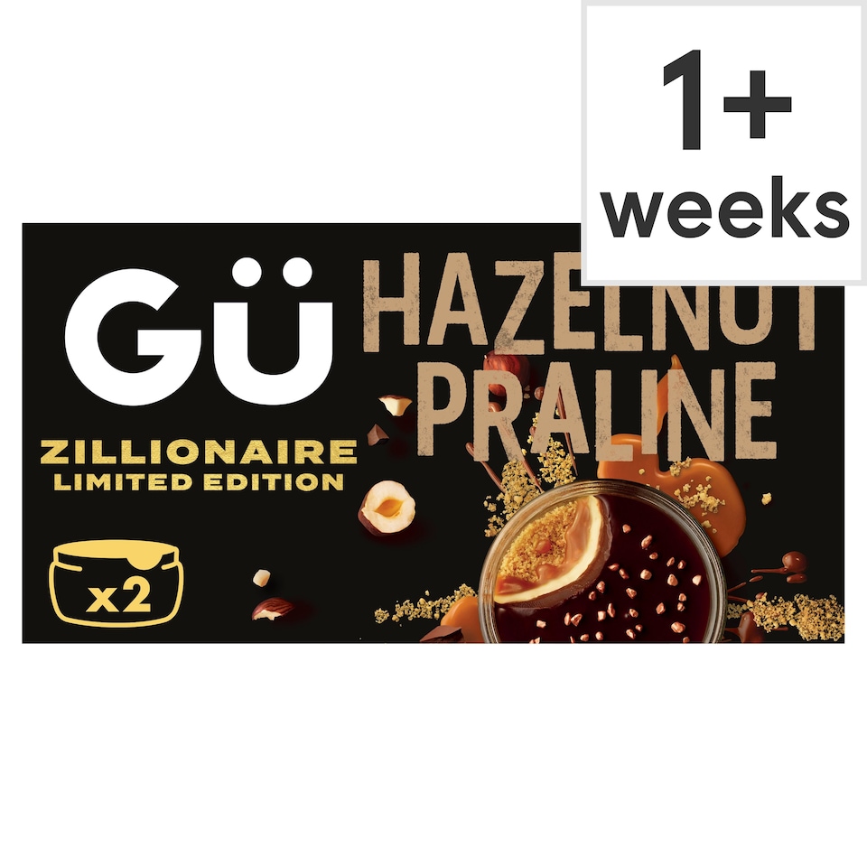Gu Hazelnut Praline Zillionaire Cheesecake 2X86.5G - Tesco Groceries