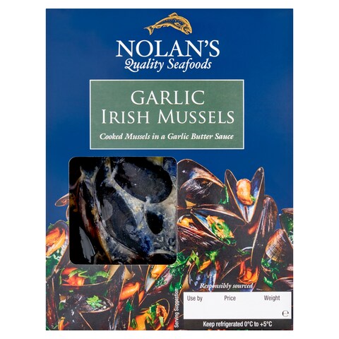 Nolan's Garlic Irish Mussels 450g - Tesco Groceries