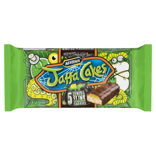 Jaffa Lemon And Slime Cake Bars 5 Pack - Tesco Groceries