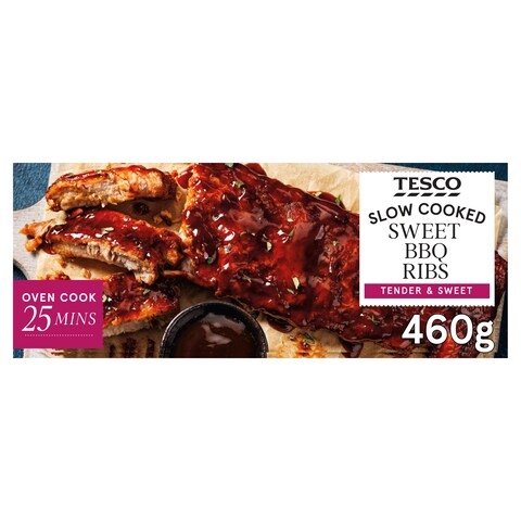 Tesco Sweet BBQ Ribs 460g - Tesco Groceries