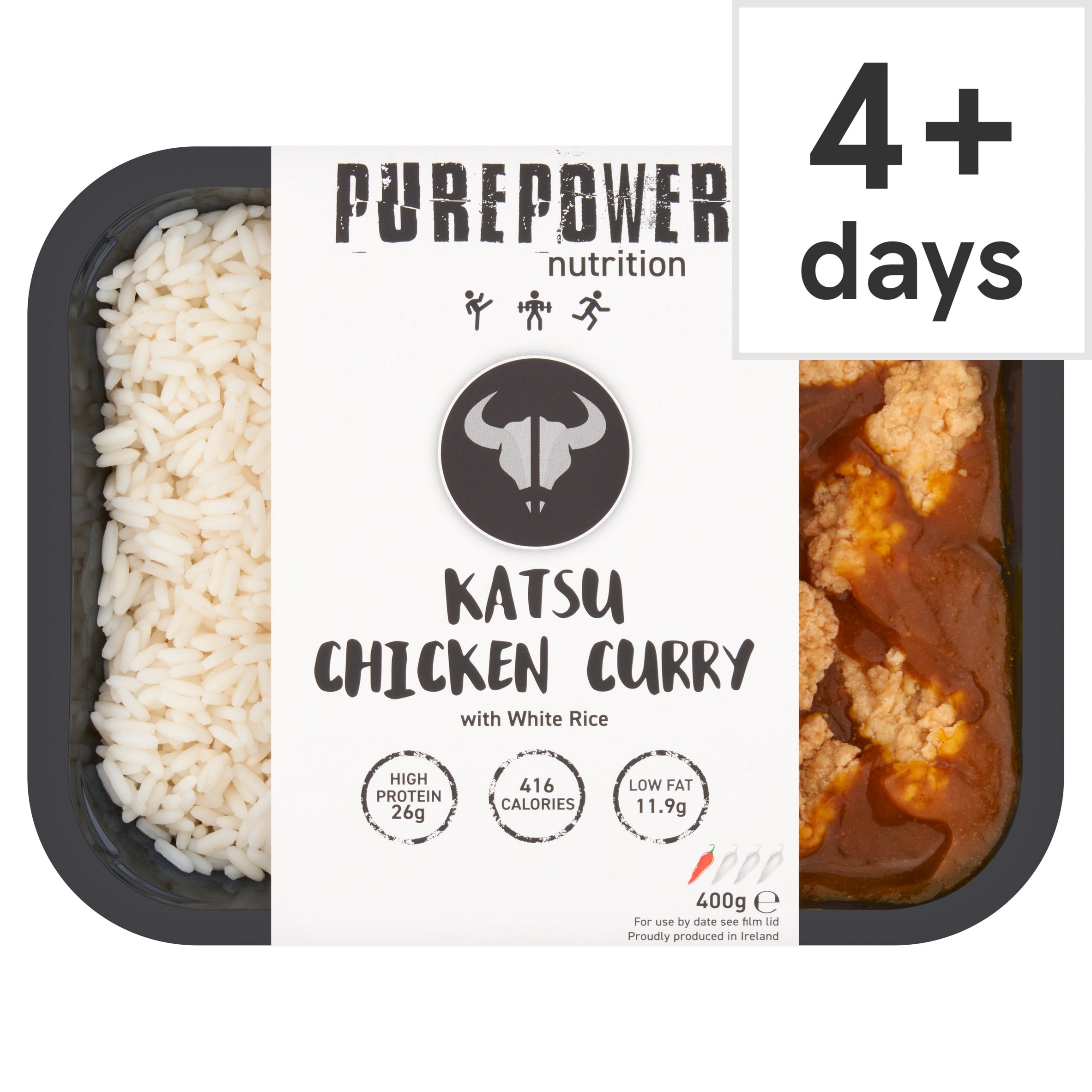 PUREPOWER NUTRITION KATSU CHICKEN CURRY 400G - Tesco Groceries