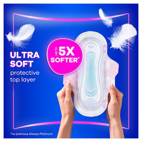 Always Platinum Normal 22 Sanitary Pads With Wings Size 1 - Tesco Groceries